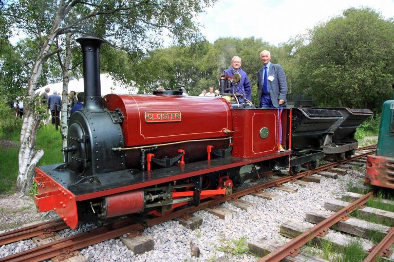 DRIVE VICTORIAN NARROW GAUGE STEAM LOCOMOTIVE DURING THE SATURDAY ...